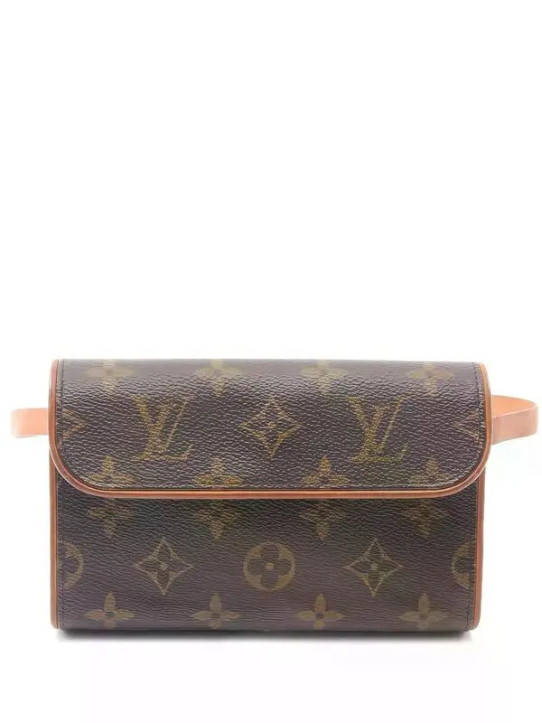 LOUIS VUITTON Florentine Monogram Clutch Bag - Brown