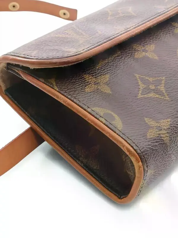 LOUIS VUITTON Florentine Monogram Clutch Bag - Brown