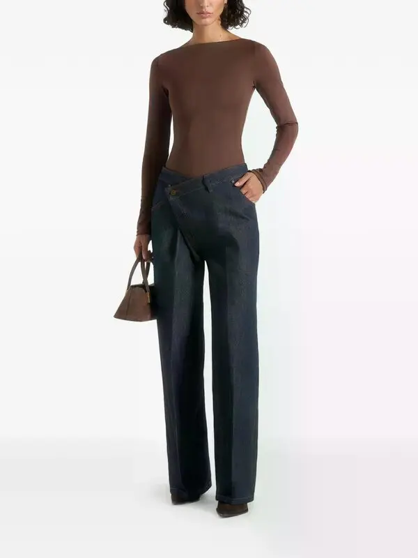 Manière De Voir Astrid Wrap-over Straight-leg Jeans