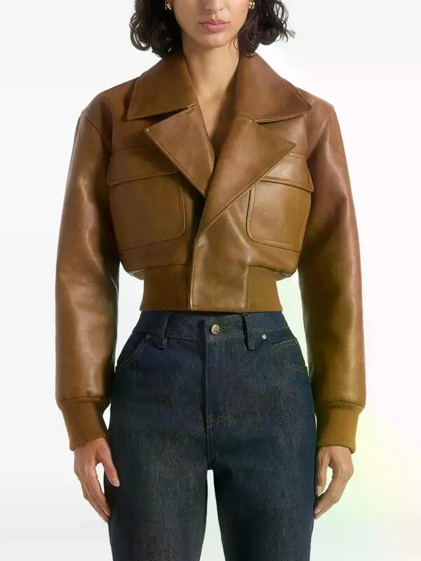 Manière De Voir Lapel Bomber Jacket