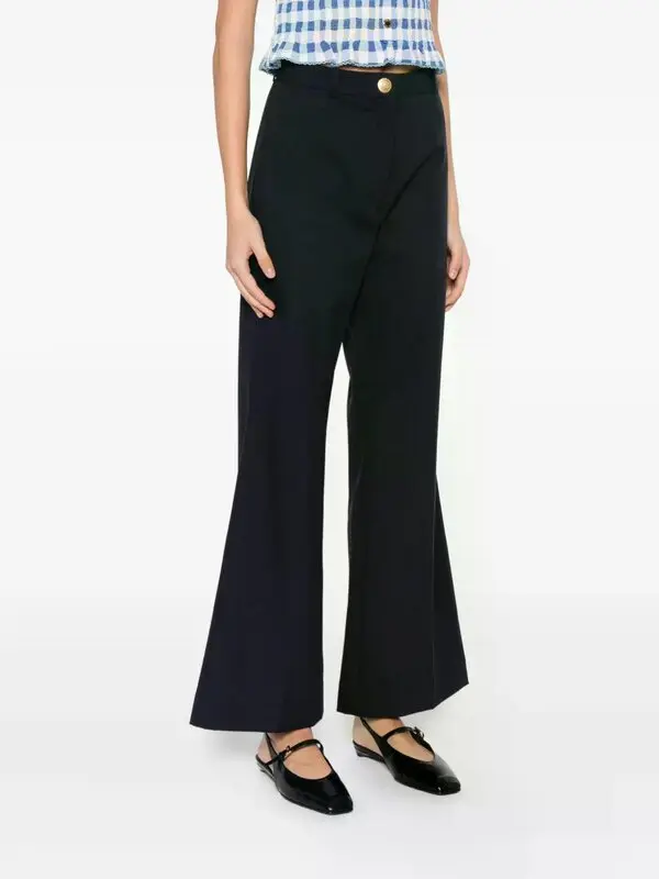 Sandro Wide-leg Wool Blend Trousers