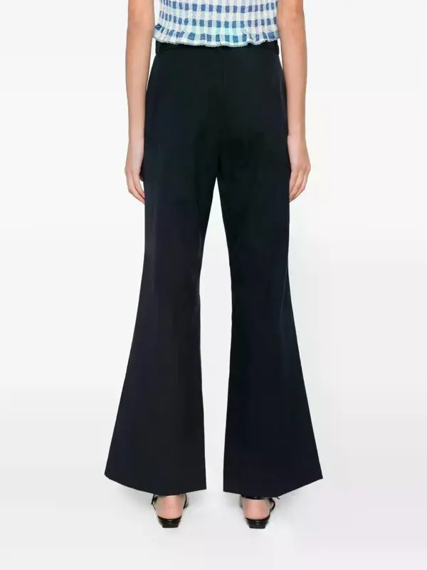 Sandro Wide-leg Wool Blend Trousers