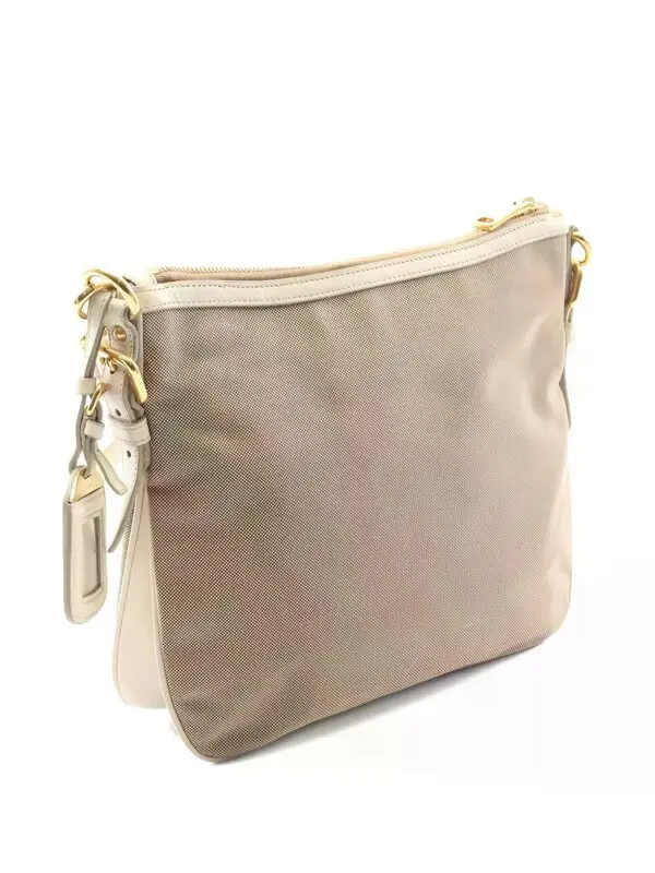 Prada Logo-detail Jacquard Shoulder Bag