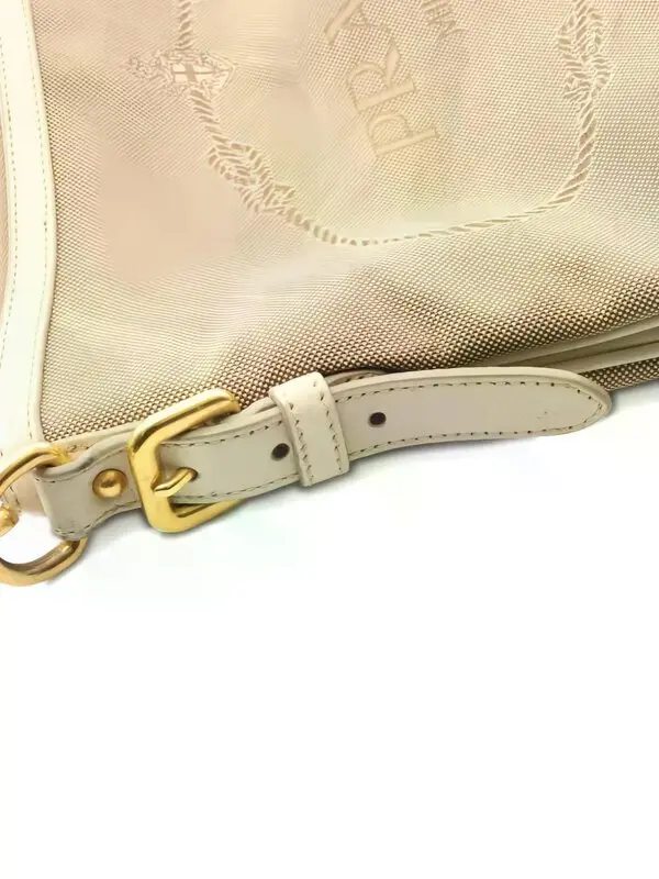 Prada Logo-detail Jacquard Shoulder Bag