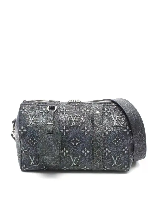 LOUIS VUITTON 2021 Monogram Embossed Shoulder Bag - Grey