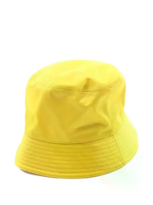 Prada 2022 Triangle-logo Bucket Hat - Yellow