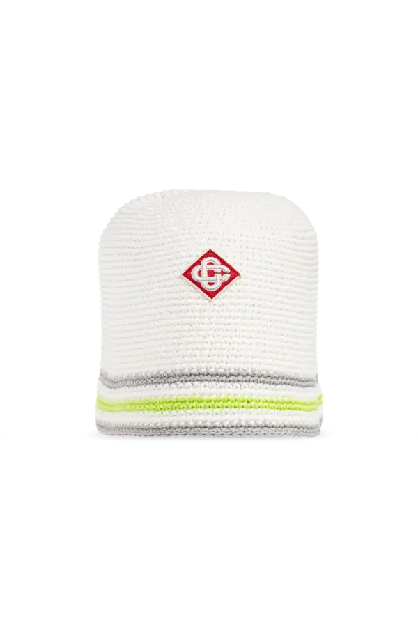 Casablanca Logo Bucket Hat - White