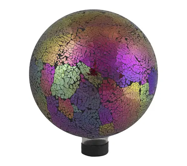 NORTHLIGHT 10' Pink Mosaic Reflective Glass Gar Den Gazing Ball - One-color