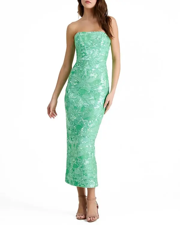 HELSI Leslie Sequin Gown - Seafoam Green