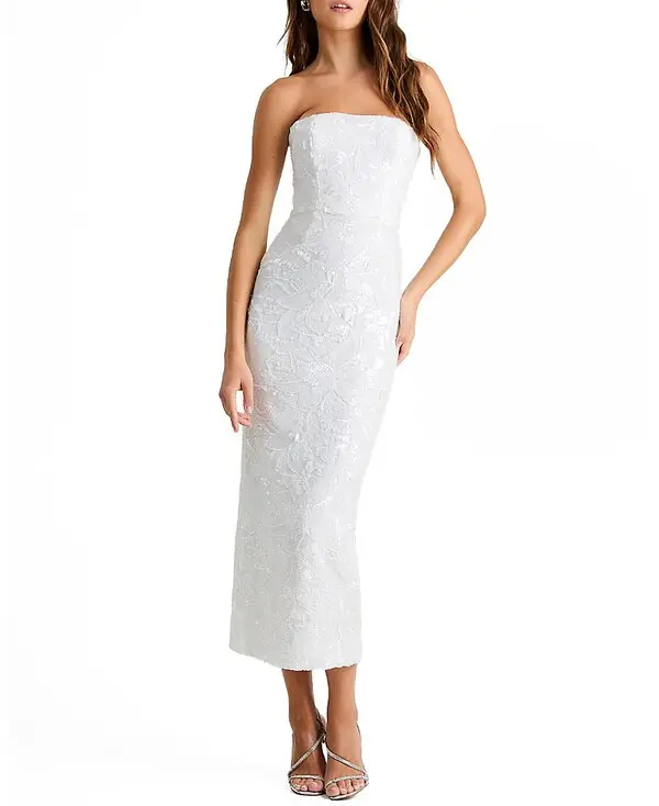 HELSI Leslie Sequin Gown - White