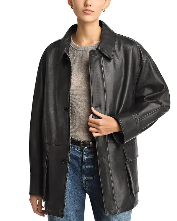 ARMA Maeve Leather Jacket - Black
