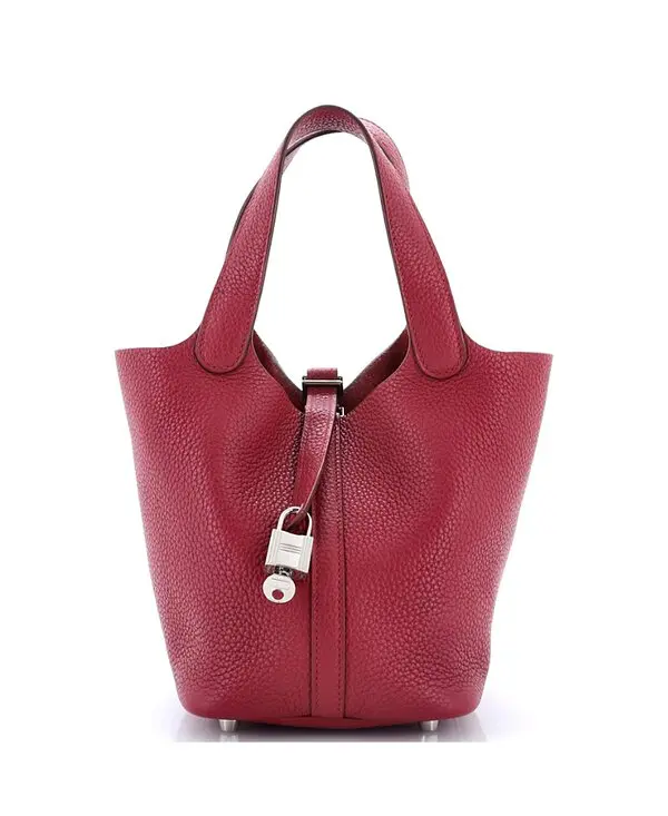 HERMES Pm Picotin Lock Bag Clemence