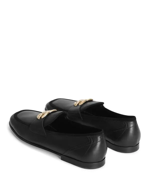 Dolce & Gabbana Calfskin Slipper Loafers - Black