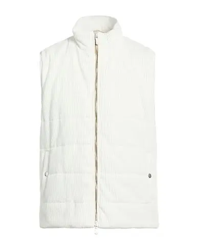 Eleventy Cotton Cashmere Corduroy Vest - White