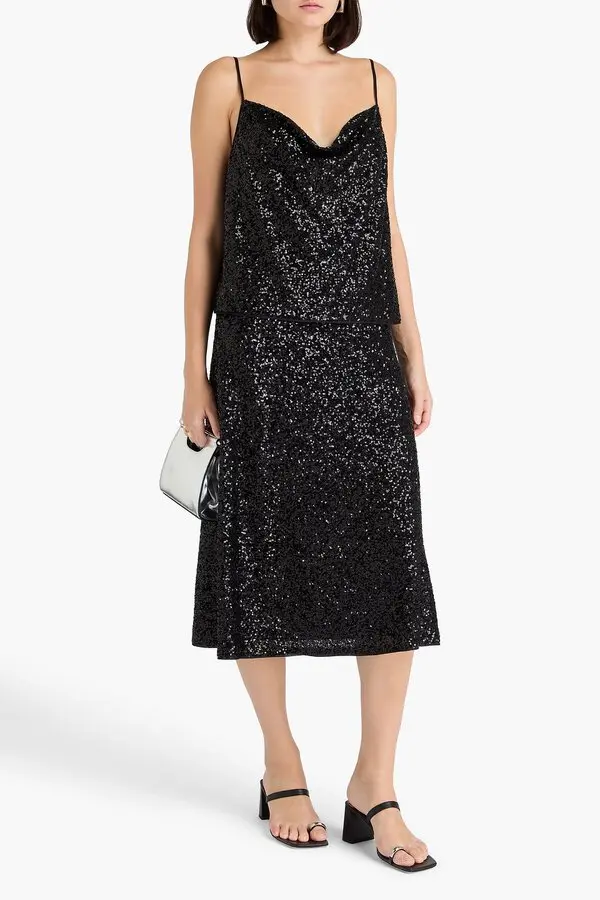 Diane Von Furstenberg Berlin Sequined Tulle Camisole