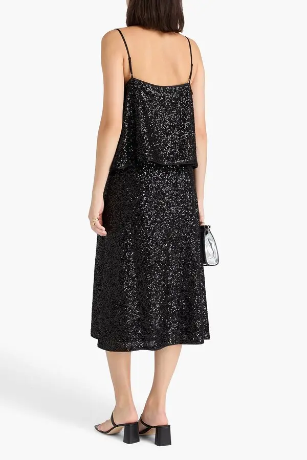 Diane Von Furstenberg Berlin Sequined Tulle Camisole
