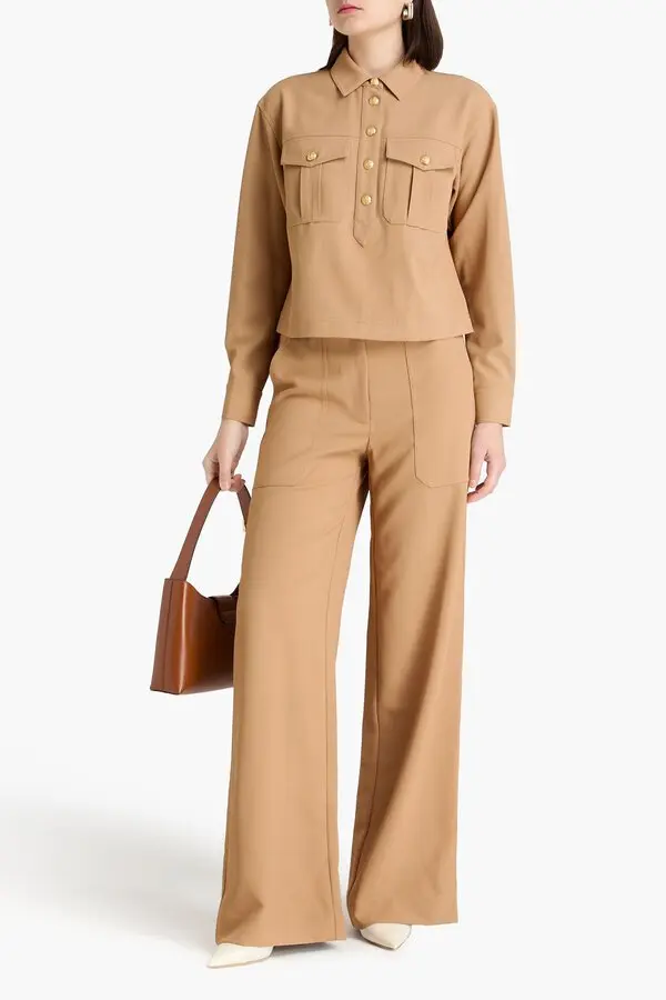 Veronica Beard Colvin Twill Top - Sand