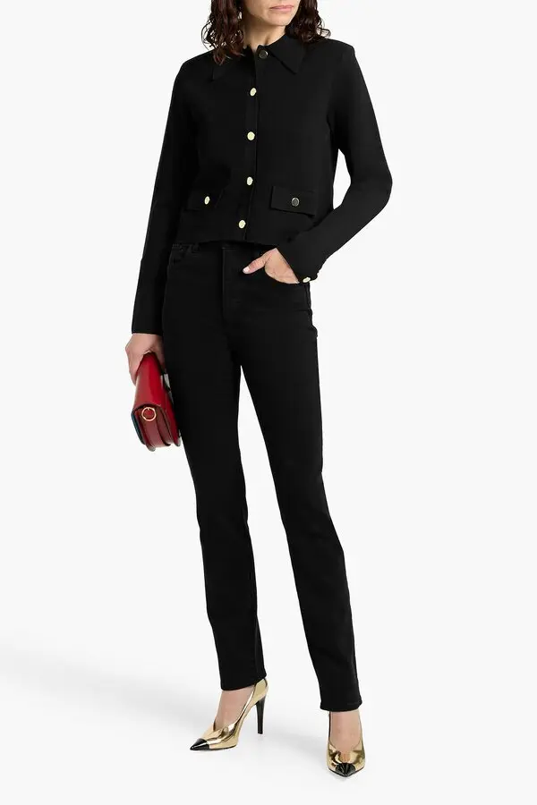 Veronica Beard Katia Knitted Jacket - Black