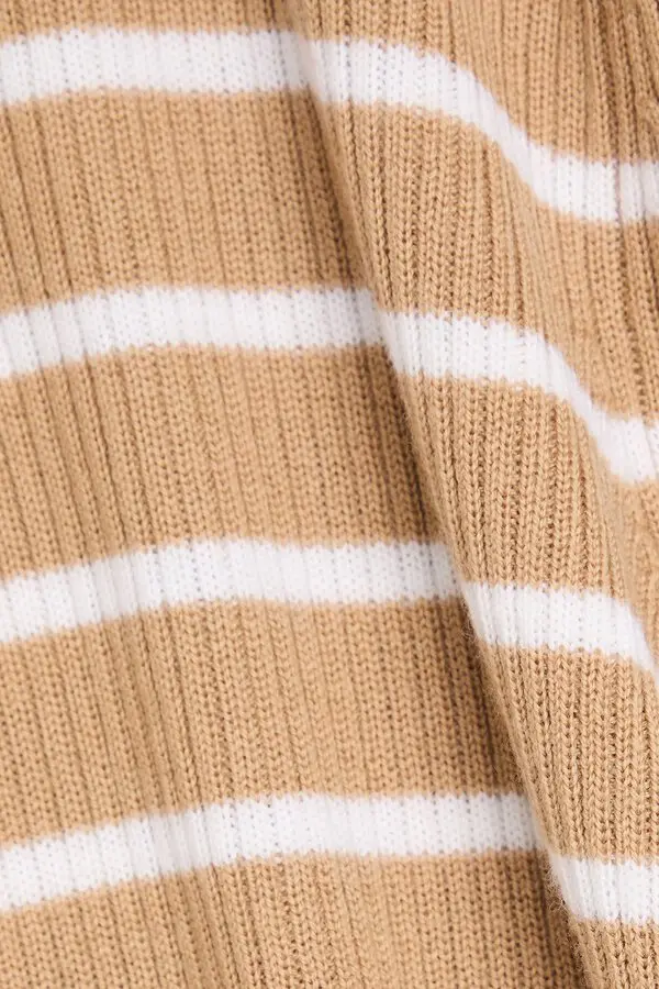 Veronica Beard Katrina Striped Wool Turtleneck Sweater