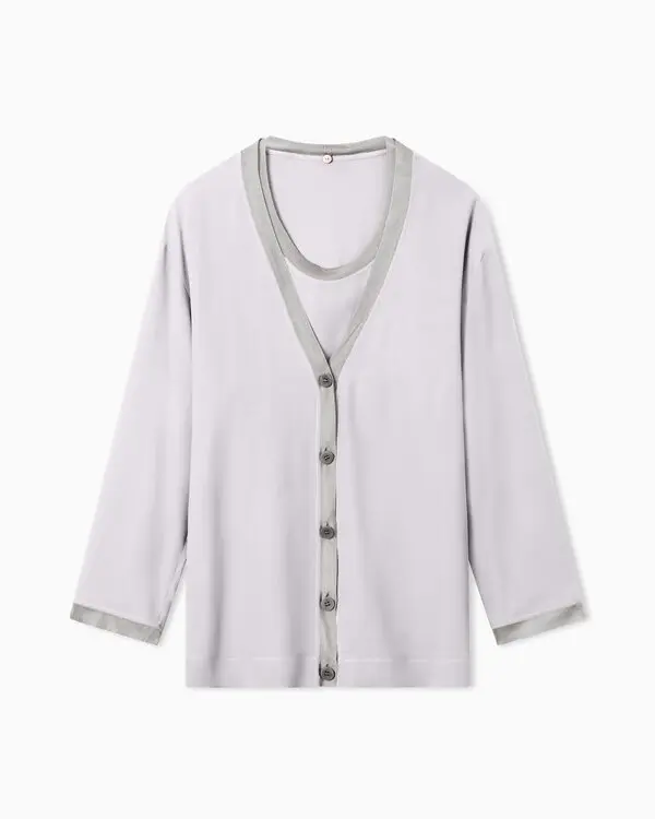 Giorgio Armani Silk Georgette Twin-set - Grey