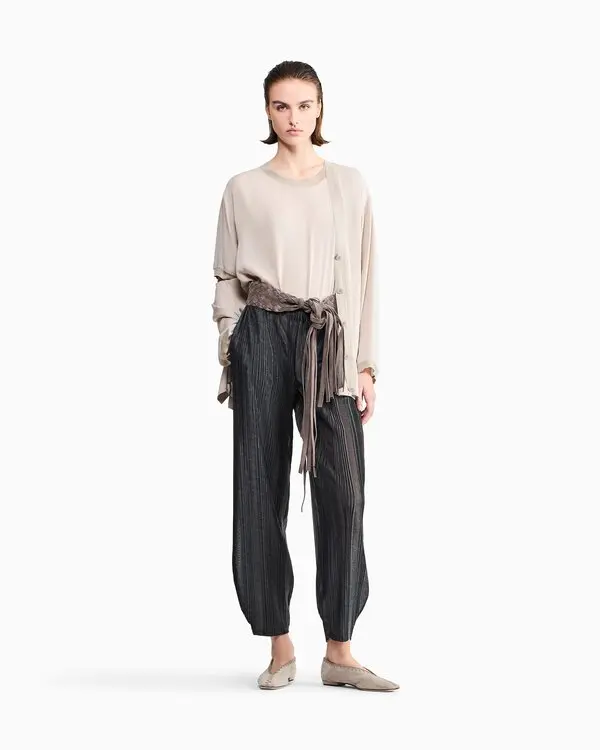 Giorgio Armani Silk Georgette Twin-set - Grey
