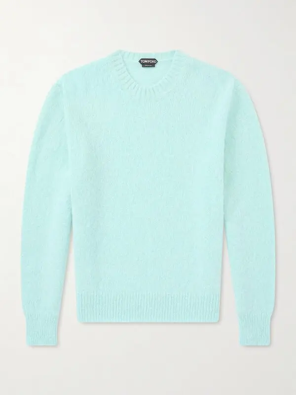 TOM FORD Alpaca-blend Sweater - Blue