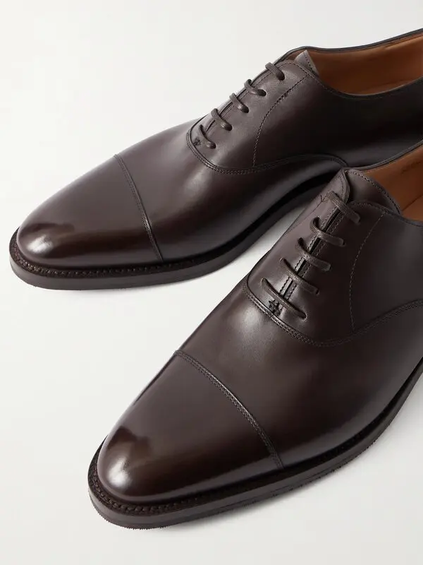 John Lobb City Ii Leather Oxford Shoes