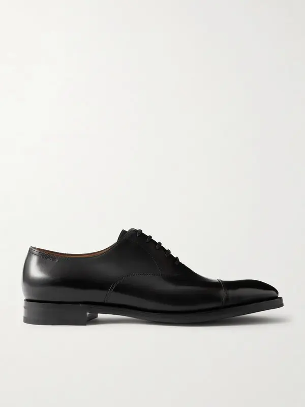John Lobb City Ii Leather Oxford Shoes