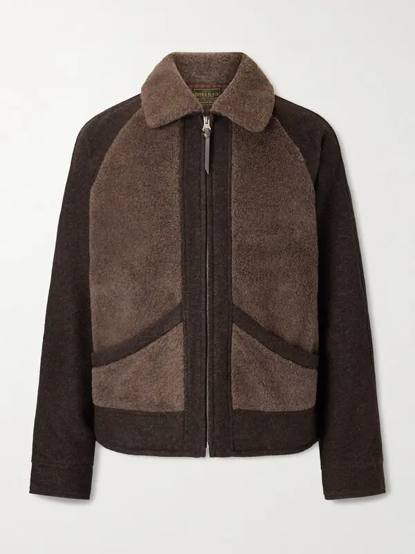 Ralph Lauren Fleece-paneled Wool-blend Jacket