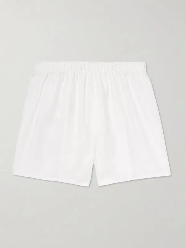 CDLP Tencel™ Lyocell-poplin Boxer Shorts - White
