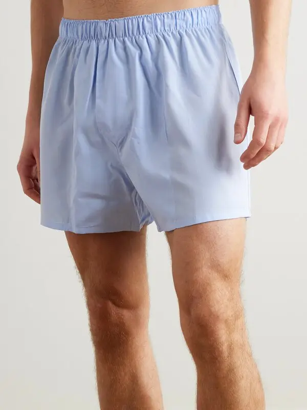 CDLP Tencel™ Lyocell-poplin Boxer Shorts - Blue