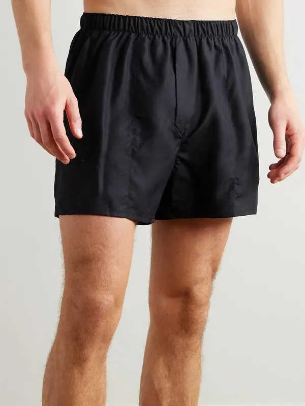 CDLP Tencel™ Lyocell-poplin Boxer Shorts - Black