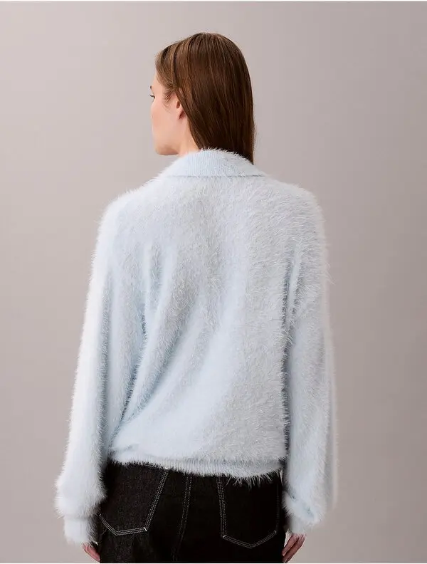 Calvin Klein Relaxed Polo Sweater - Keepsake Blue