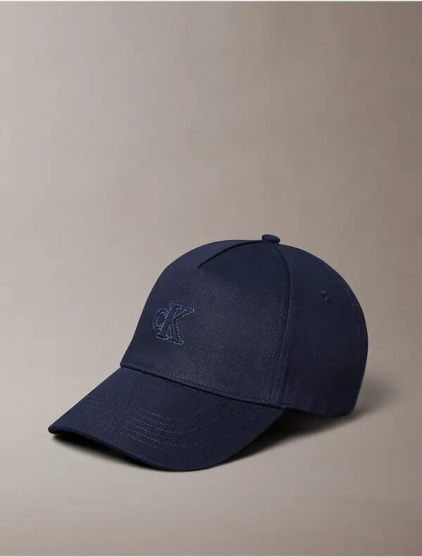 Calvin Klein Lurex Monogram Baseball Cap - Maritime Blue