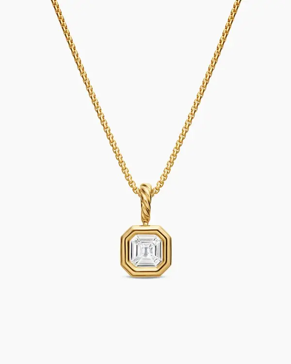 David Yurman Illusion Set Drop Necklace - Diamond