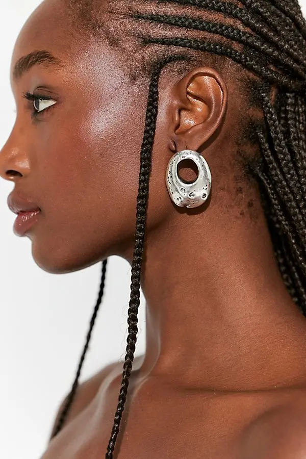 Free People Milli Organic Earrings - Silver