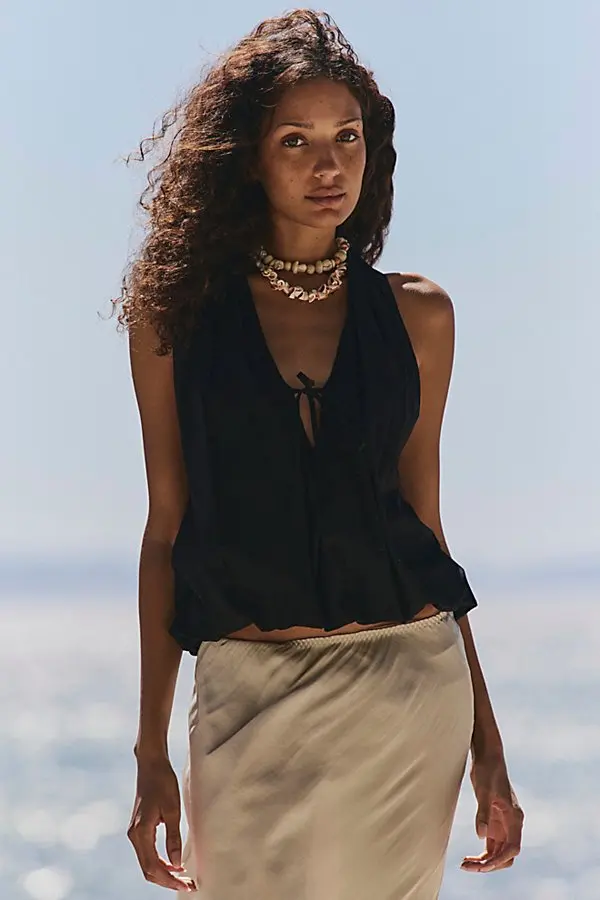 Free People Bubble The Fun Top - Black