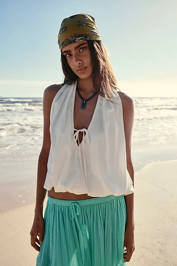 Free People Bubble The Fun Top - Ivory