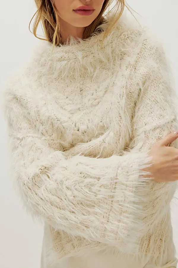 Free People Rayner Cable Knit Sweater