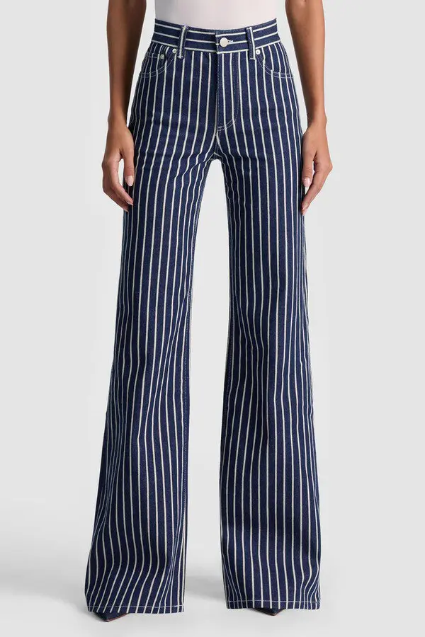 Alice + Olivia Chic D Striped Jeans