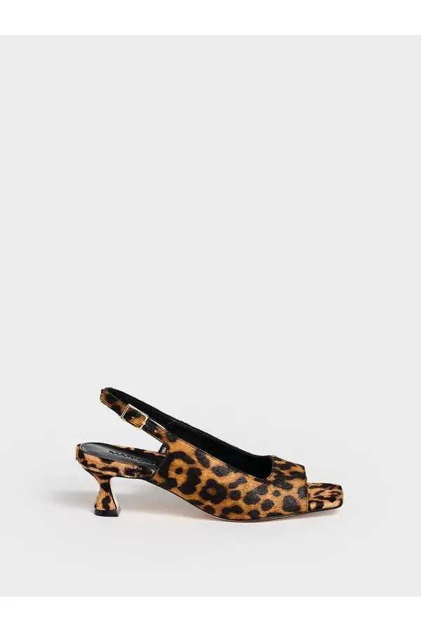 Marion Parke Andie Leopard Slingbacks