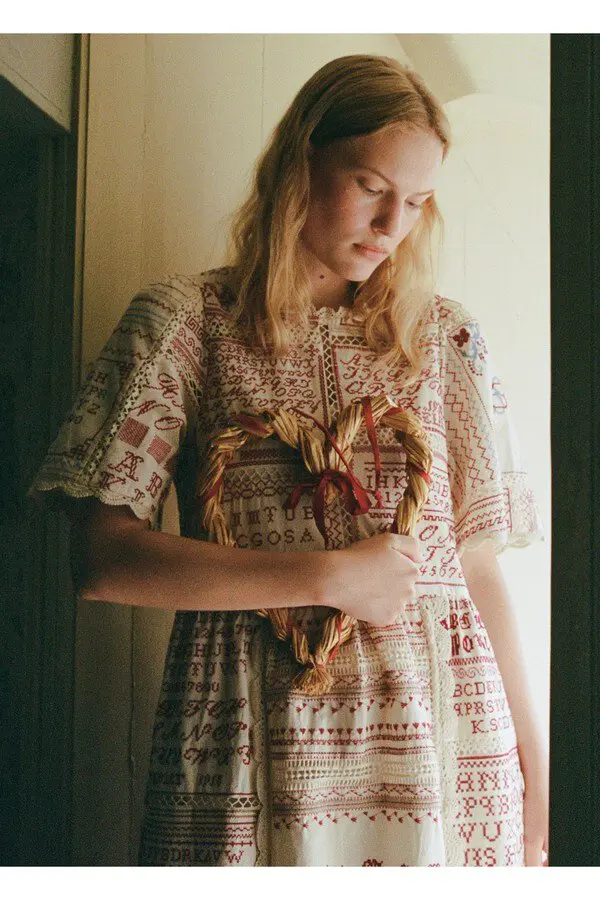 sea embroidered dress Sea | Sofia Dress | L main image 1