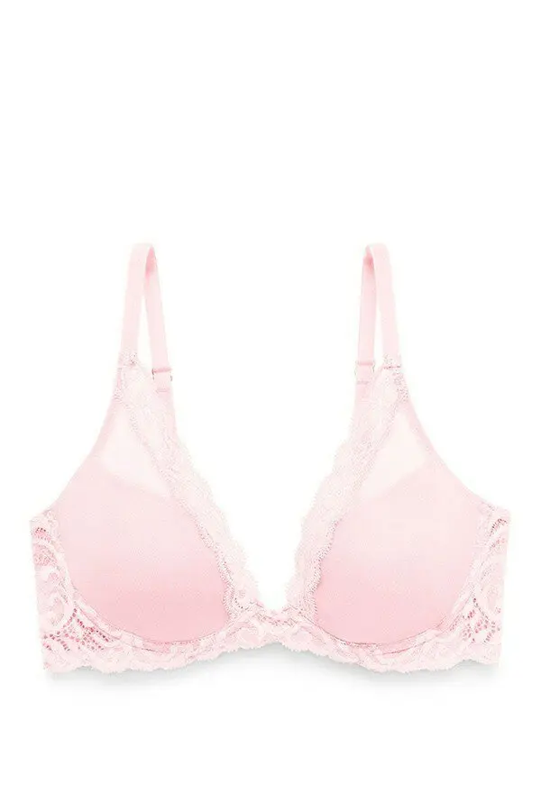 Natori Feathers Plunge T-shirt Bra - Pink