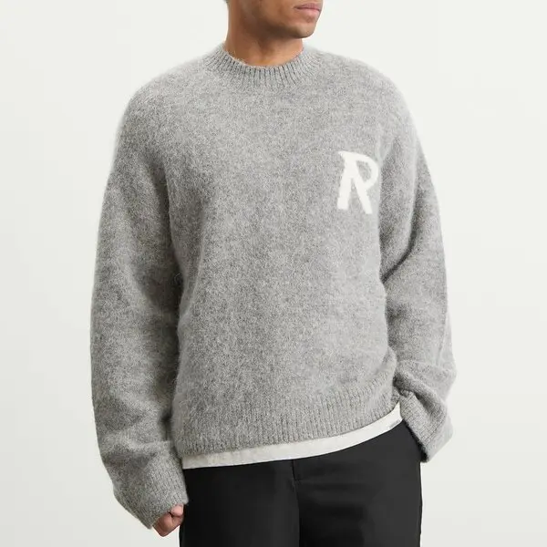 REPRESENT Logo Knit Jumper - Grey