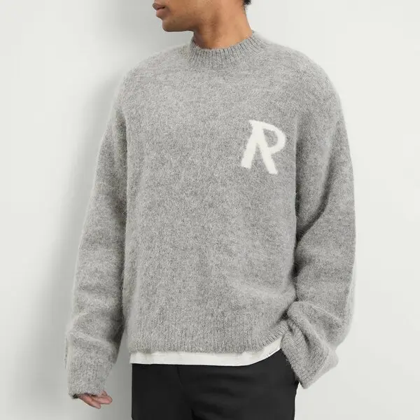 REPRESENT Logo Knit Jumper - Grey