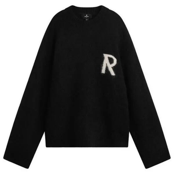 REPRESENT Logo Knit Jumper - Jet Black