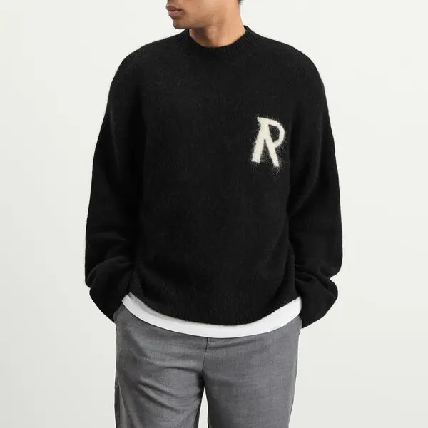 REPRESENT Logo Knit Jumper - Jet Black