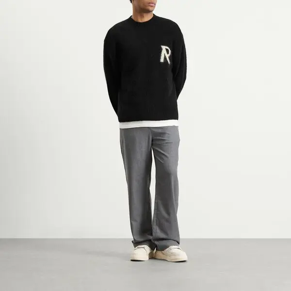 REPRESENT Logo Knit Jumper - Jet Black