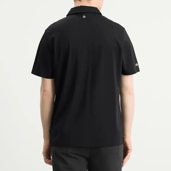 MALBON Fairway Baldwin Polo Shirt - Black