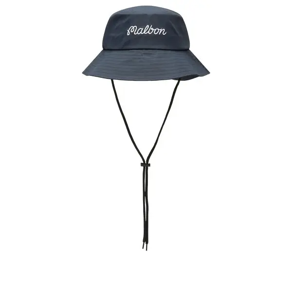 MALBON Logo Bucket Hat - Navy